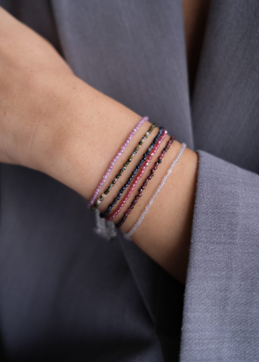 Sapphire Blue Beaded Bracelet - Cloud&Co